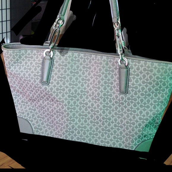 Coach | Bags | Coach Grey Crossbody Purse 6 X 16 General Wear See Pics ...